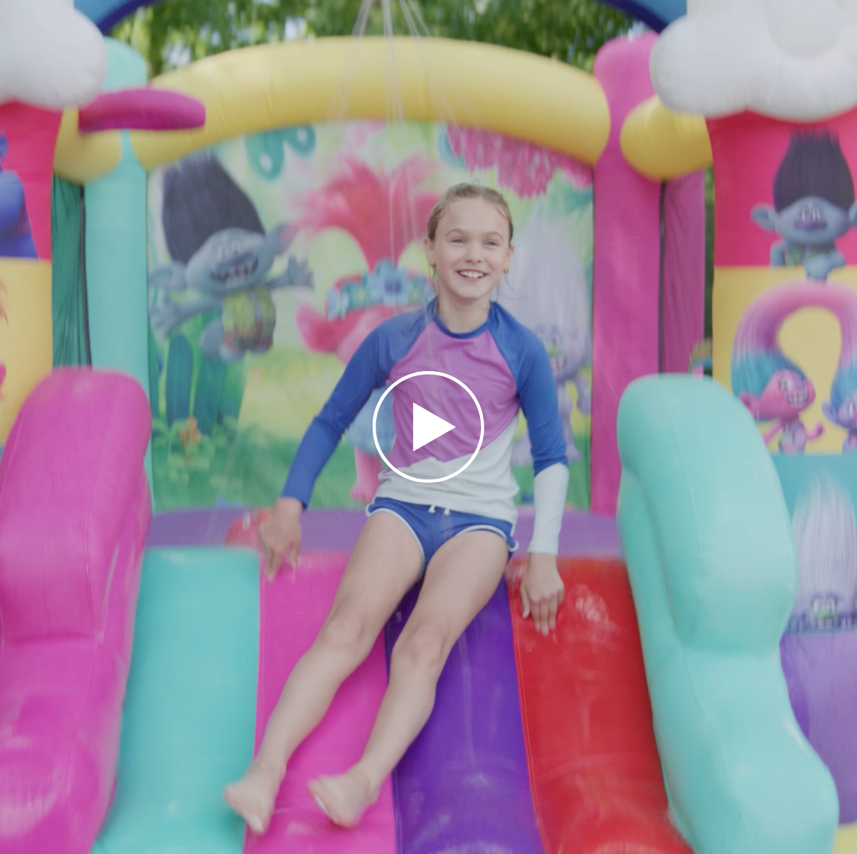 Trolls Bounce House Water Slide with Pool – Funormous